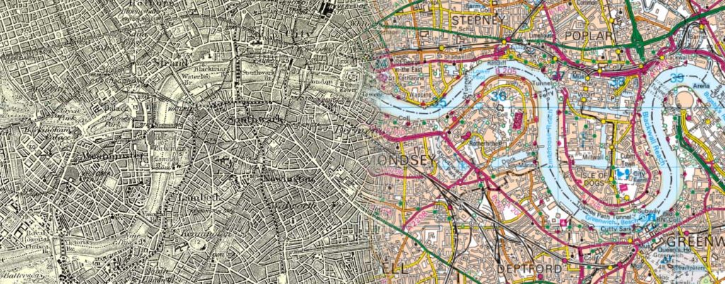 Side by Side Maps: Historical and Modern Britain | OS GetOutside