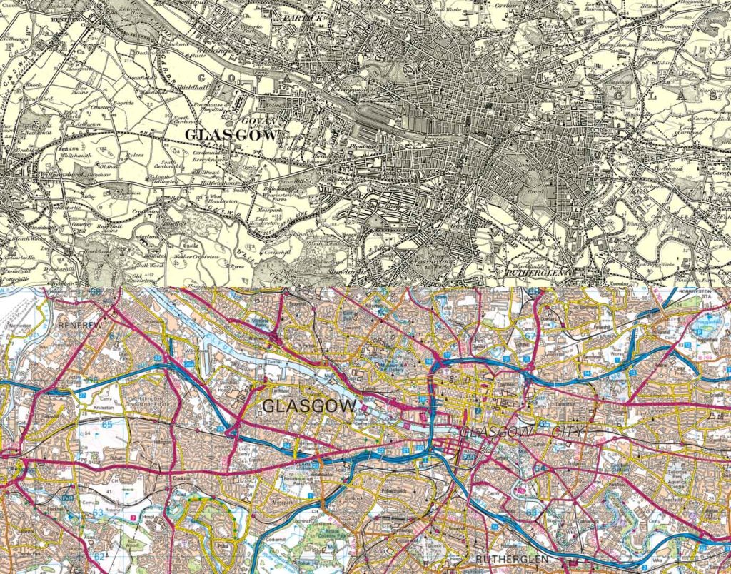 Side by Side Maps: Historical and Modern Britain | OS GetOutside