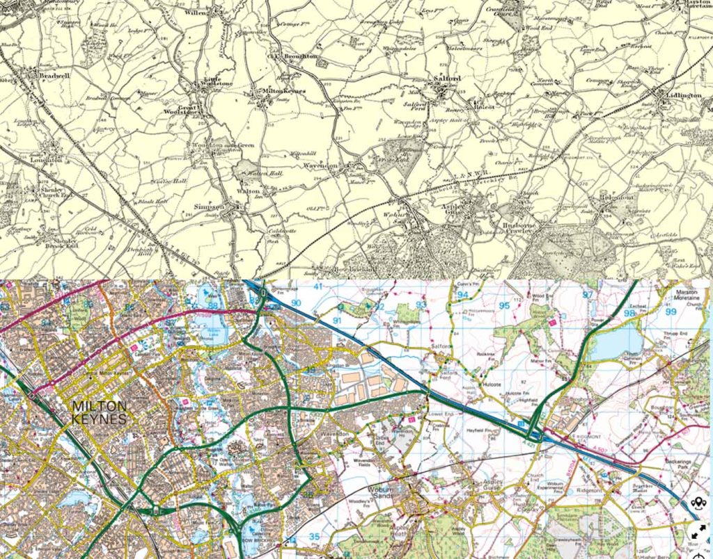 Side by Side Maps: Historical and Modern Britain | OS GetOutside