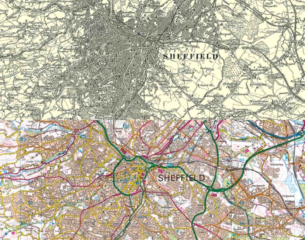 Side by Side Maps: Historical and Modern Britain | OS GetOutside