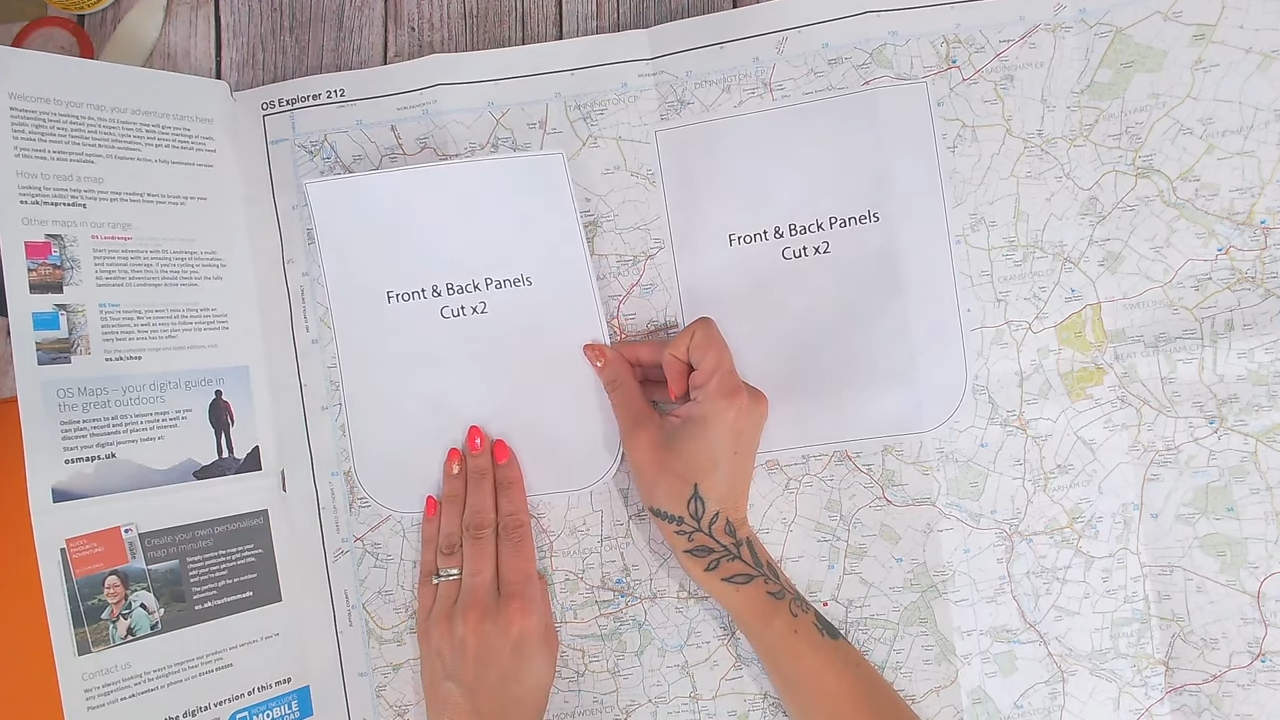Upcycling Old Maps - DIY BAG with FREE TEMPLATE! - OS GetOutside