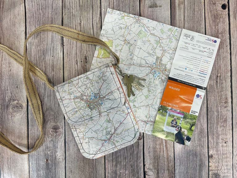 Upcycling Old Maps - DIY BAG with FREE TEMPLATE! - OS GetOutside