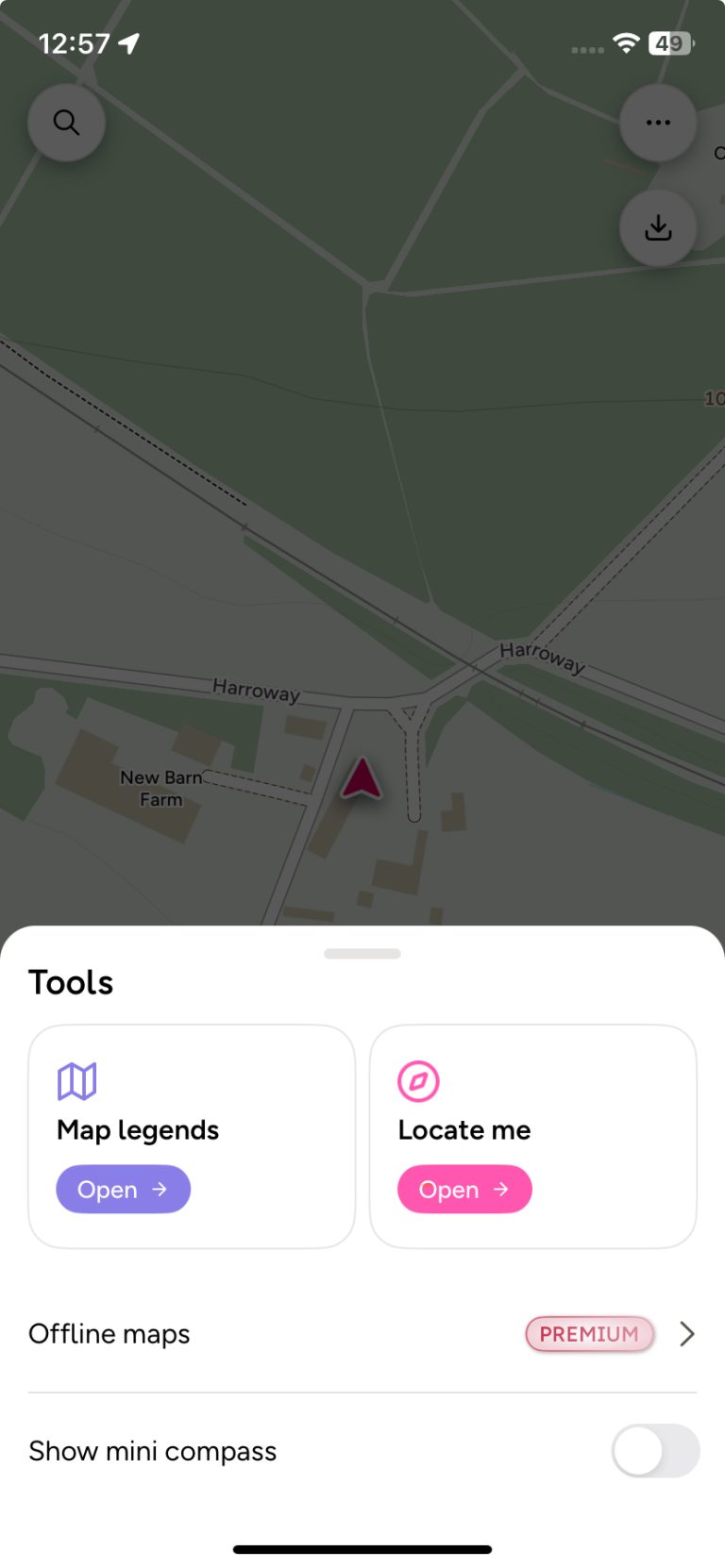 OS Maps - Safety Features for Dark Winter Evenings - OS GetOutside