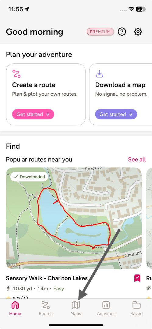 OS Maps - Safety Features for Dark Winter Evenings - OS GetOutside