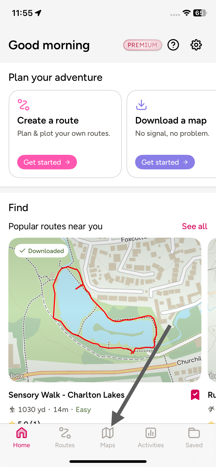 OS Maps - Safety Features for Dark Winter Evenings - OS GetOutside